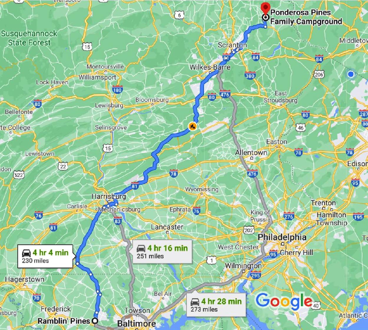 TN7 Hop 11: Woodbine MD to Honesdale PA | Our Wander Years
